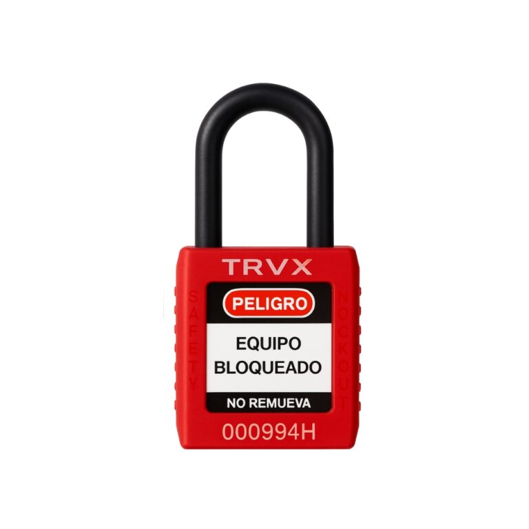 Candado dieléctrico 40 rojo- TRVX - Travex Perú